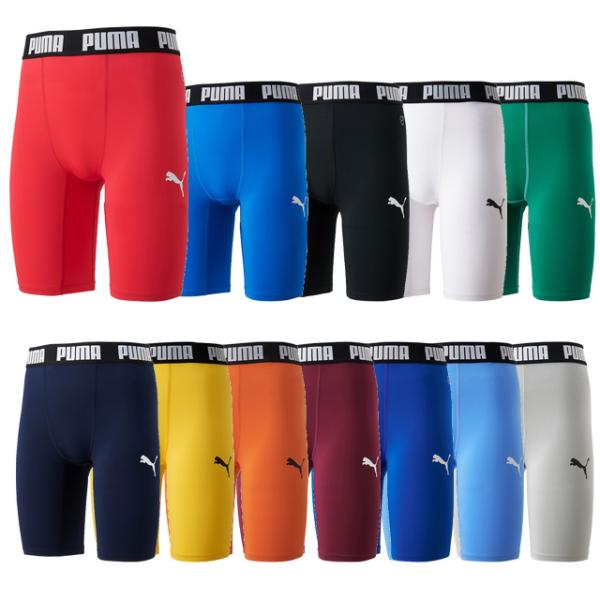 素材：2WAY トリコット　ポリエステル83％・ポリウレタン17％　カラー：01/PUMA RED　02/ELECTRIC B　03/PUMA BLACK　04/PUMA WHITE　05/PEPPER GRE　06/PEACOAT-PU　...