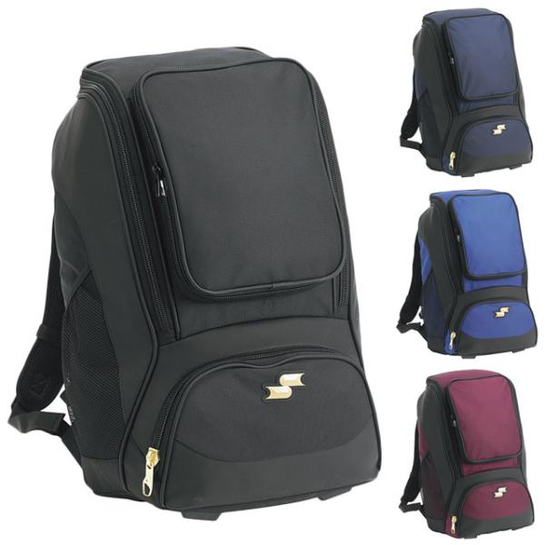 素材：合成繊維×合成皮革（ＰＶＣ）　サイズ：長さ３３×高さ５０×幅２２ｃｍ　前ポケット：縦２８×上辺２２・下辺２０ｃｍ　カラー：22/エンジ　63/Dブルー　70/ネイビー　90/ブラック　特徴：ショルダーベルト部再帰反射テープ付、軽量で持...