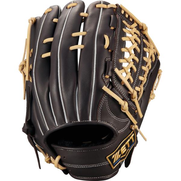 素材：天然皮革(牛革製)(表/ステアレザー、平裏/デーステア、糸/ホワイト)ポジション：オールラウンド用カラー：3732/ブラウン×パステルブラウン特徴：M号ボールに負けない、捕球ミスを軽減させるボックス型・手口逆巻・親指芯4層構造。背面紐...