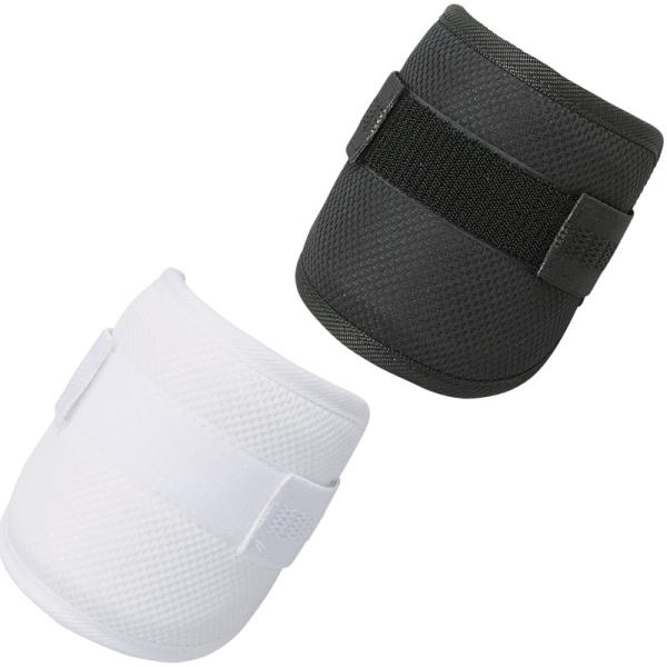 素材：本体/ポリエチレン・表面/ポリエステル・裏面/ポリエステルカラー：10/ホワイト90/ブラック特徴：着脱が容易な、軽量エルボーガードのショートタイプ。通常のエルボーガードでは長さが気になる方や、中学硬式や女子のプレイヤーにおすすめです...