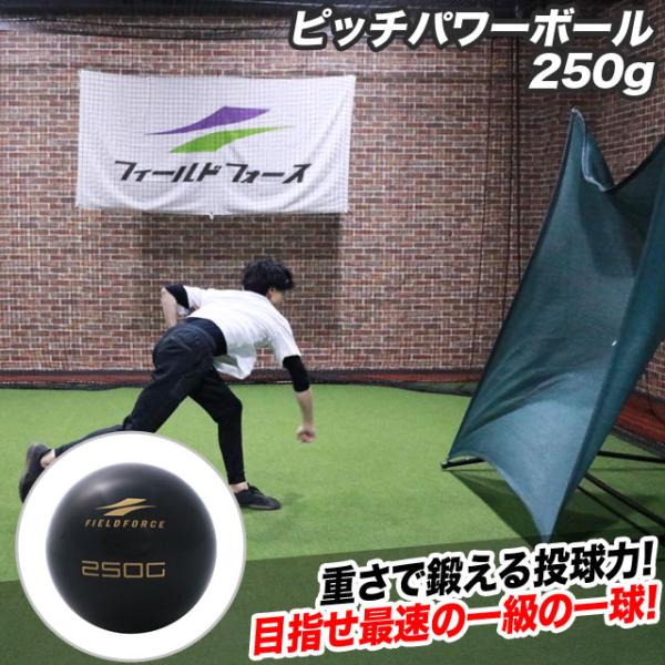 特徴：重さで鍛える投球力。目指せ最速の一球。ピッチパワーボールの特徴●重量250g、一般的なボールより約100g重めで負荷を調整●耐久性の高い特殊素材で長持ち●柔らかく、安全性も確保-----------------------------...