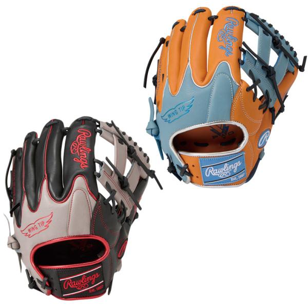 素材：表革/天然皮革裏革/天然皮革ポジション：オールラウンド用カラー：B/GRY/ブラック×グレーORG/CB/オレンジ×Cブルー特徴：ローリングスのソフトボール用「SOFT HYPER TECH COLORS」は、やわらかめの天然皮革を使...