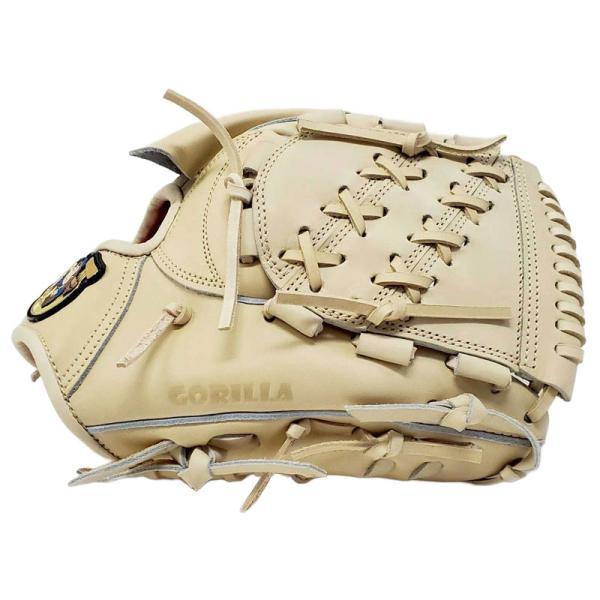 素材：天然皮革ポジション：ピッチャー用カラー：キャメル×Rオレンジ特徴：細胞レベルで投手の潜在能力と瞬発力を引き出す「BOMBER」親指を軸に前腕回内を誘導。無意識に驚愕レベルのタメを再現。001型より小型（元は内野モデル）親指をバランスに...
