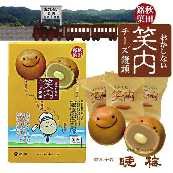 秋田県特産品開発コンクールで最優秀知事賞を受賞した商品。チーズを白餡で包み揚げた独特のまんじゅうです。 秋田内陸縦貫鉄道の駅名が由来です。 焼印のにこにこマークがとてもかわいらしく　何故かニッコリしてしまうまんじゅうです。■賞味期限　　６０...