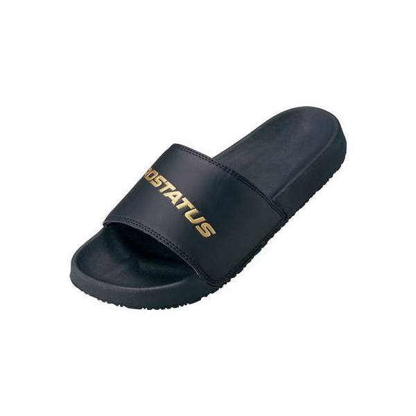 【仕様】・甲材：人工皮革・底材：合成底(熱成形EVAスポンジ)【特徴】・アッパーのソフトな足当たりとソールのソフト感を追求した軽量プロステイタスサンダル。