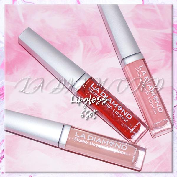 LA DIAMOND STUDIO DESIGN LIPGLOSSエルエーダイヤモンド ステュディオデザイン リップグロス　7ml 6本セット※色はお任せになります。※アウトレット商品です。パッケージに傷等があることもございます。原産国：U...