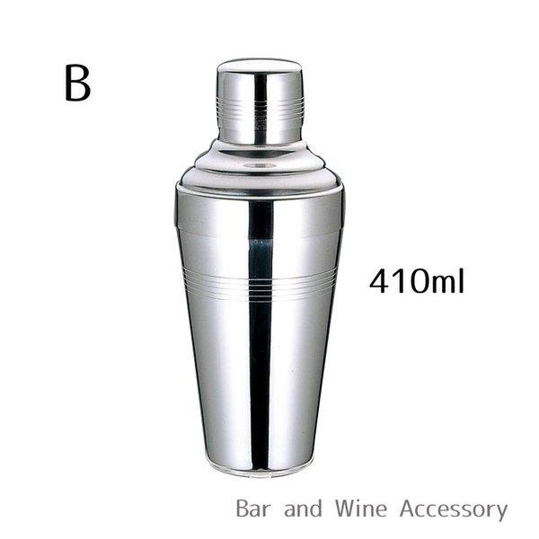 材料をしっかり混ぜ、かつスピーディーに冷やすカクテルの必需品。シェーカーが変われば味も変わると言われています。サイズ：Φ78×H185mm　410cc材質：18-8ステンレス