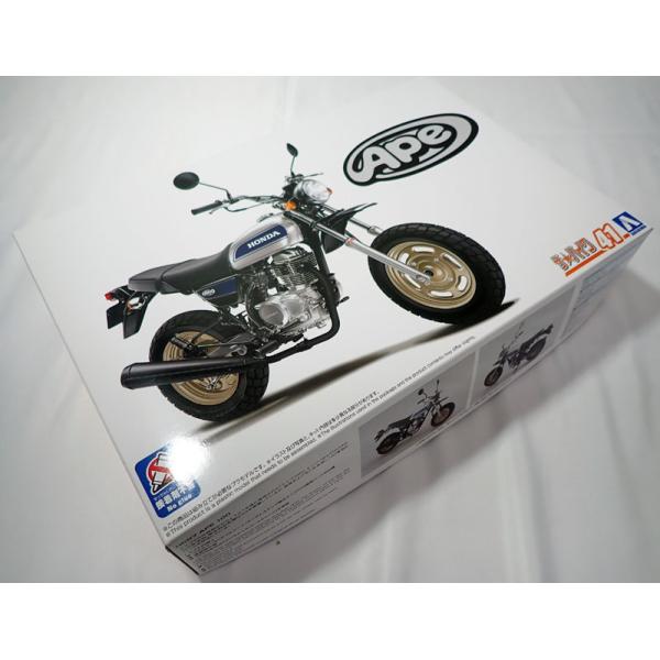 1/12 ホンダ HC07 エイプ100 デラックス '08 アオシマ No.41ホンダの4ミニバイク「エイプ100」が「ザ・バイク」シリーズに追加される。ダブルシートやタンデムステップなど、Ape 100専用パーツが含まれています。接着剤...