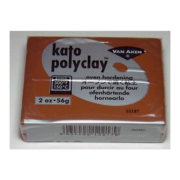 ケイトポリクレイ：ブラウン【Van Aken社 オーブン樹脂粘土】ドイツ発祥の樹脂で出来たクラフト用粘土「ポリマークレイ」はオーブンで焼いて硬化させる粘土です。加熱後はプラスチック素材となって、アクセサリーやキーホルダー、インテリアにも使う...