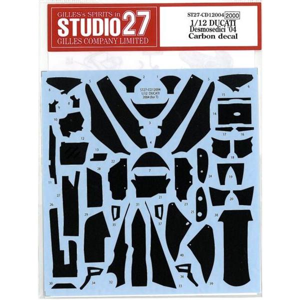 CD-12004 1/12 DUCATI Desmosedici '04 Carbon decal (T社1/12DUCATI 2004対応）