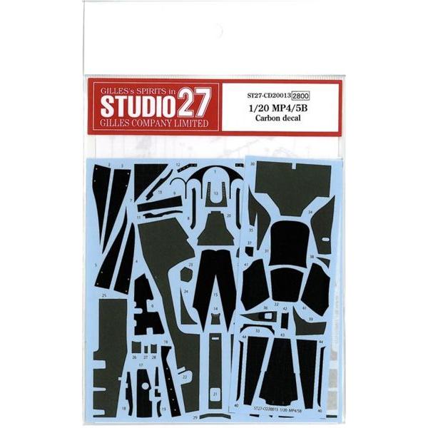 CD-20013 1/20 MP4/5B Carbon decal　TAMIYA社対応シルクスクリーンデカール