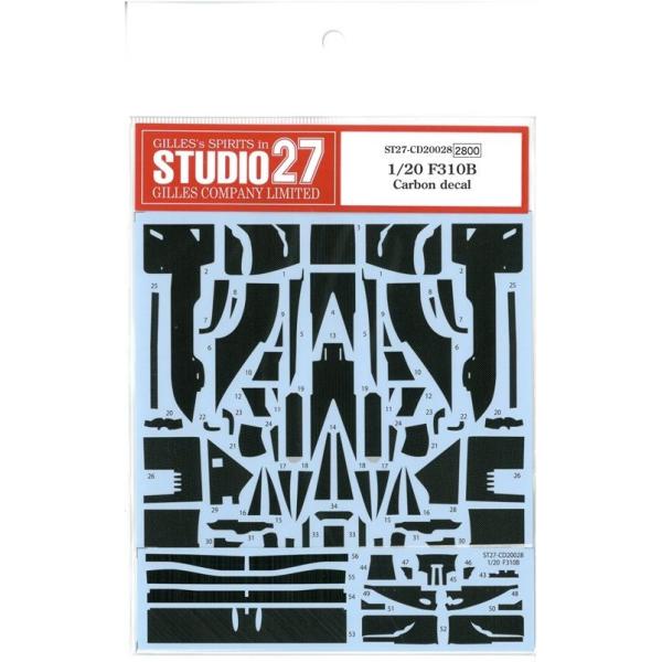 CD20028 1/20 F310B Carbon deca　(T社1/20 F310B対応）