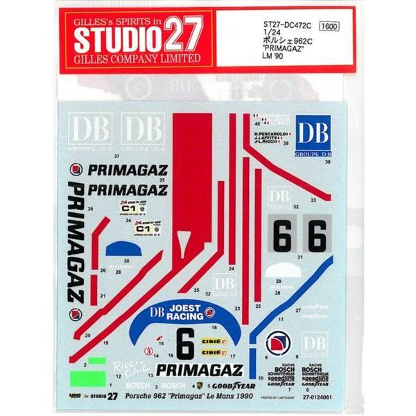 DC-472C　1/24 PORSCHE 962C "PRIMAGAZ" LM'90