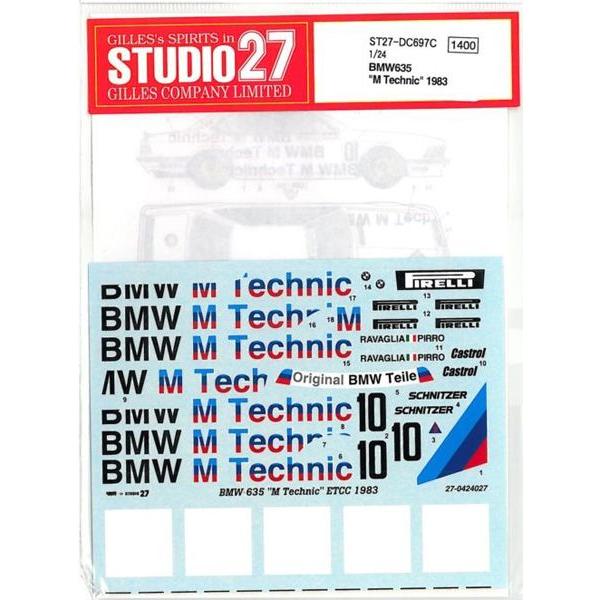DC-697C 1/24 BMW635 "M Technic"'83