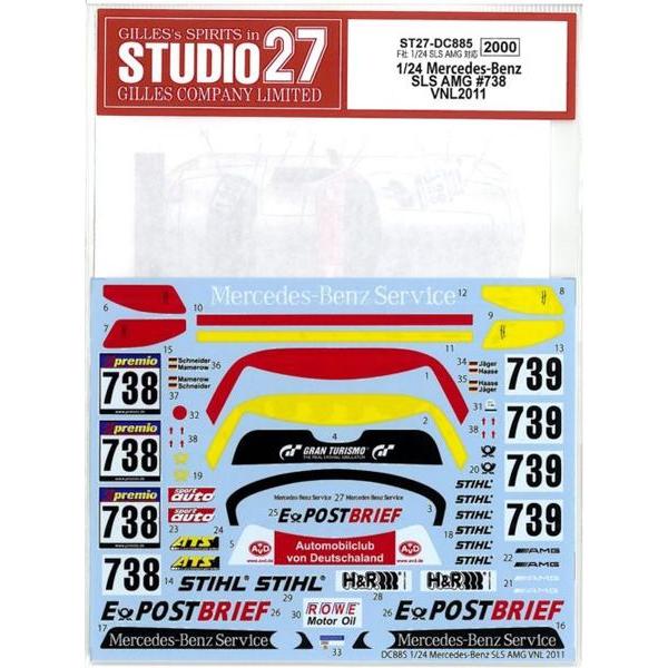 1/24　Mercedes-Benz　SLS　AMG　＃738　VNL2011（F社1/24対応）