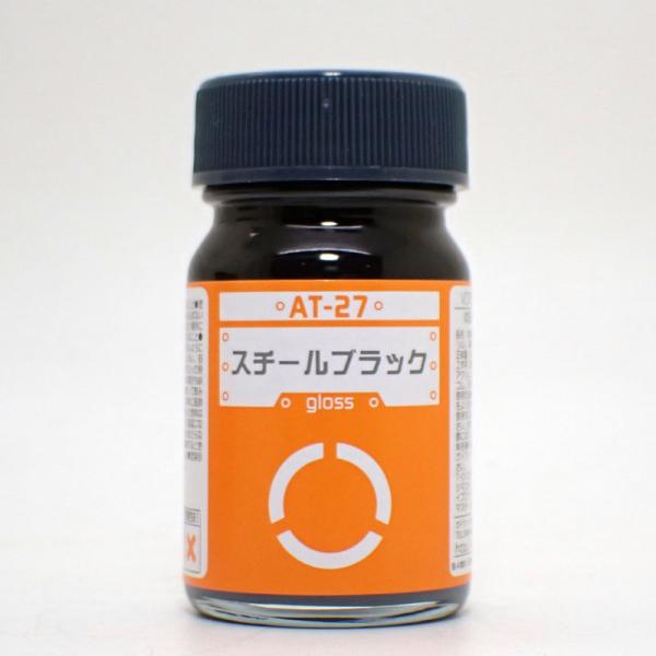 AT-27 スチールブラック (光沢) 15ml【ガイアカラー ボトムズカラー】