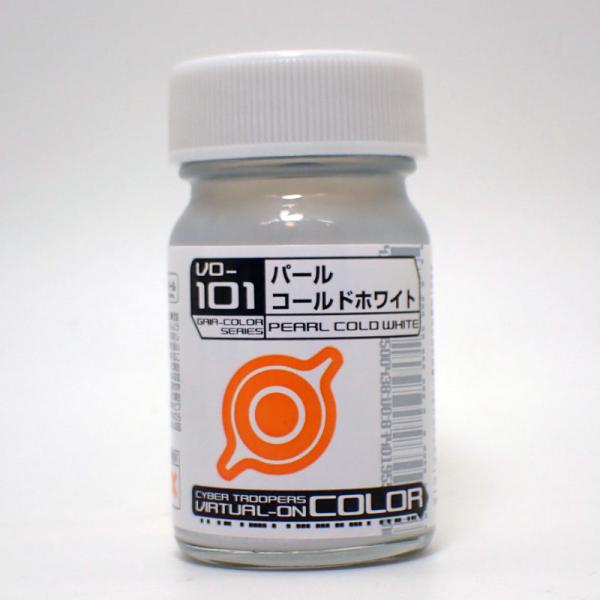 VOL-101 パールコールドホワイト 15ml【ガイアノーツ バーチャロンカラー VO-101】雪の勲系の機体色をイメージして調合しています。 黒パールを使用した、きめ細やかなライトグレーパールです。こちらは、何度も調整を繰り返し、今回最...