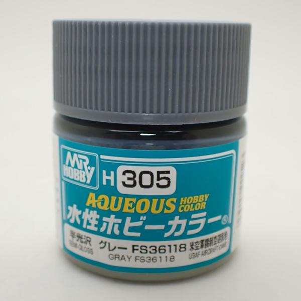 H305 グレー FS36118 10ml 水性ホビーカラー 半光沢 10ml GSIクレオス H305水性ホビーカラーは、ご家庭内で安全快適に塗装を楽しめるように設計され、1982年に登場しました。2019年には約38年ぶりに主原料設計を...