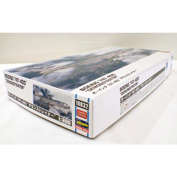 1/200 ボーイング 747-400 デモンストレイター ハセガワ プラモデル 飛行機 限定品 108322019年は747初飛行から50年！「ハイテクジャンボ」と呼ばれ90年代に活躍した747-400のデモンストレイター機を再現。