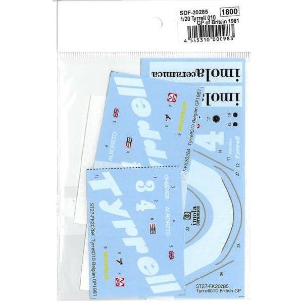 1/20 Tyrrell 010 1981 GP of Britain