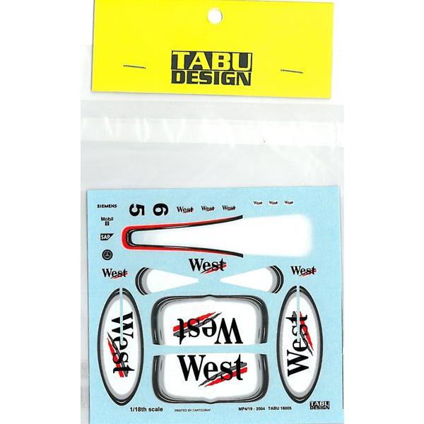 1/18 MP4/19 タバコデカール（HOT WHEEL社対応）