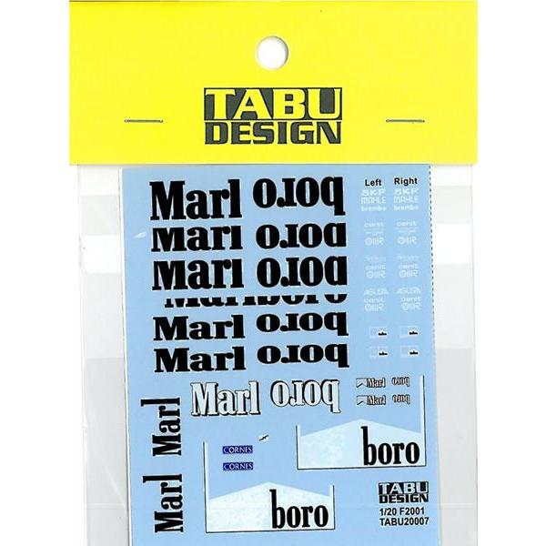 1/20 F2001 オプションデカール（T社対応）