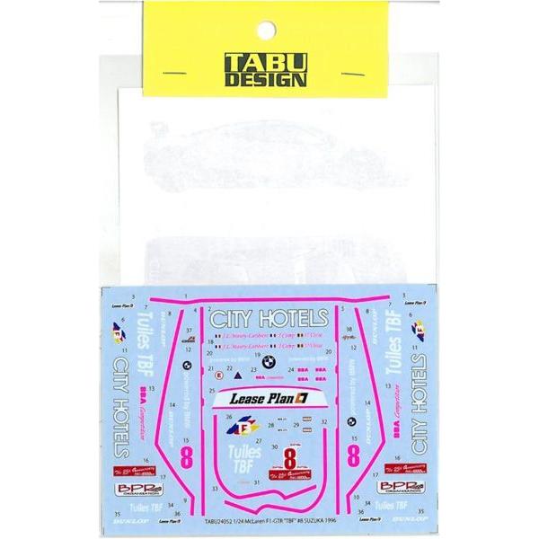 TABU-24052 1/24 McLaren F1-GTR "TBF"#8 SUZUKA 1996(F社1/24　Short　TailL対応）