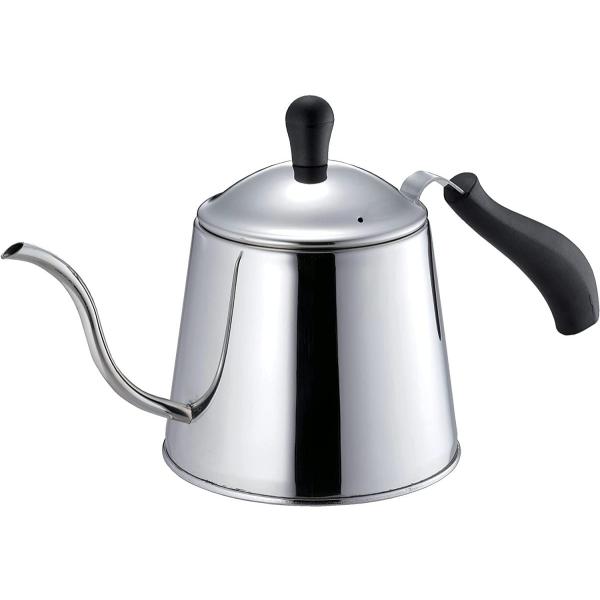 使いやすさ抜群！美味しいコーヒーを淹れるのに役立つドリップポット細くて注ぎやすい、ドリップ対応の注ぎ口です。ガス火はもちろん、IHクッキングヒーターやハロゲンヒーターなどオール熱源に対応。ご注意:お使いの加熱器具の取扱説明書をよくお読みにな...