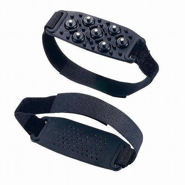 雪道のや山道などの滑り防止に。運動靴や長靴などに装着でき、雪道や凍結路面・トレッキングや山菜取りなど、オールシーズンで使用可能。伸縮性のあるプラスチックを使用。 サイズ:(約)幅50×奥行465(155)×高さ10mm重量:(約)72g材質...