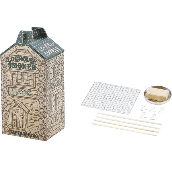 家庭の庭先でも簡単にできる、必要な物がそろった初心者向けの段ボール製簡易燻製キットです。燻製玉子、スモークチーズ、スモークチキン、スモークサーモン、ハムやベーコンなど、自家製の燻製が楽しめます。本体は組み立て式のダンボールなので、軽くて持ち...