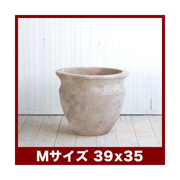 植木鉢/おしゃれ/テラコッタ/中型/大型/アンティーク規格：M13号 / 外寸 φ39cm / 高さ 35cm / 口内寸 33cm / 重量 17kg / 容量 19L素材：テラコッタ