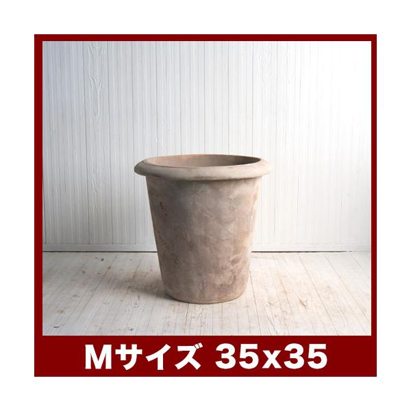 植木鉢/おしゃれ/テラコッタ/中型/大型/アンティーク規格：M12号 / 外寸 φ35cm / 高さ 35cm / 口内寸 27.5cm / 重量 9kg / 容量 12L素材：テラコッタ
