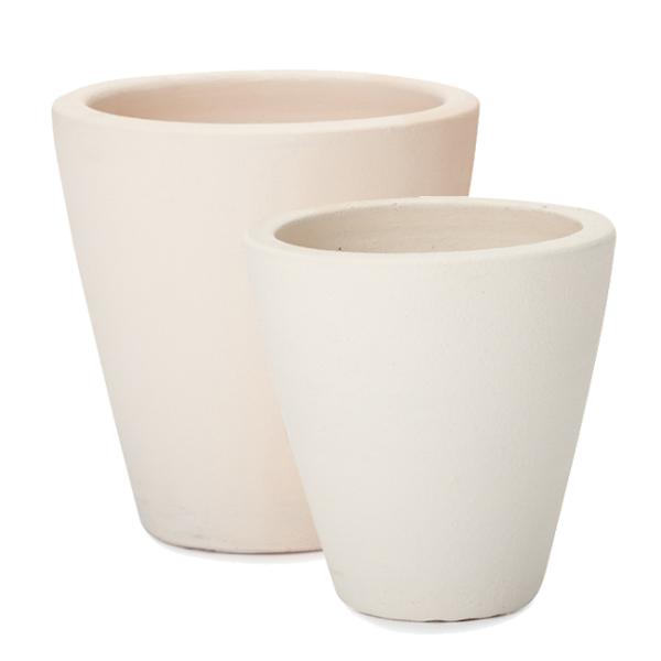 植木鉢/おしゃれ/テラコッタ/素焼き鉢/小型/中型/白土規格：8号 / 外寸 25cm / 高さ 24cm / 重さ 2kg / 容量 5.5L素材：テラコッタ規格：7号 / 外寸 20.5cm / 高さ 21cm / 重さ 1kg / 容...