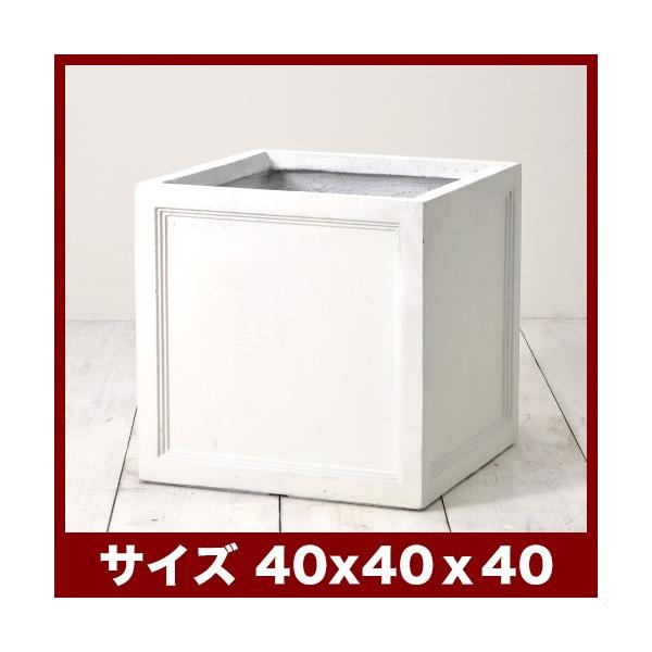 ◆サイズ 外寸 40cm / 高さ 40cm  / 重量 12kg / 容量 50L  材質 ファイバークレイ（グラスファイバー強化マグネシアセメント）セメント製品の特性として環境によりクラック（小ヒビ）や色あせ等の変化が生じます。