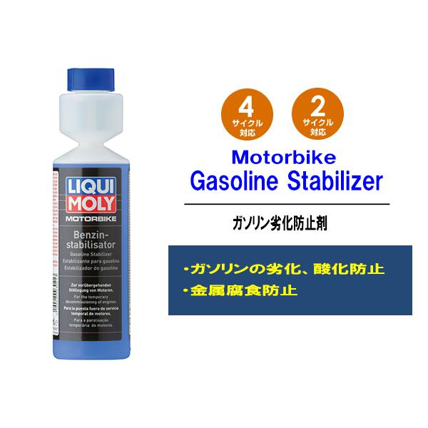 ガソリンの劣化を防ぐガソリン劣化防止剤。ガソリンそのものの劣化を防ぎ、長期間放置しても、ガソリンが流れるすべて部分において腐食を防止します。 モータサイクル、スクーター、ＡＴＶ、スノーモービル、除雪車、草刈機、発電機など、２サイクル・４サイ...