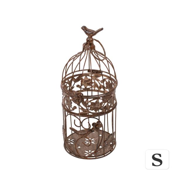 鳥かごをモチーフにした可愛いフラワーゲージです。アンティーク調なデザインで、お庭をシックな雰囲気にしたい方におすすめです。グリーンとの相性も良く、中にお気に入りの植物を入れてガーデンテーブルに飾れば、お庭でのティータイムもより楽しめます。 ...
