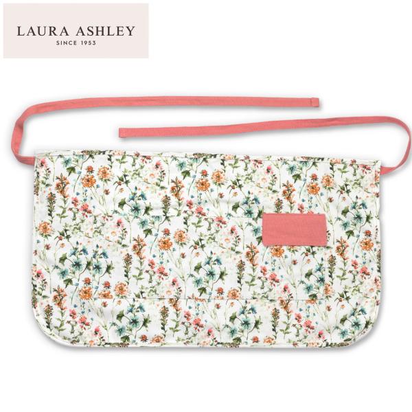 Laura Ashley ローラアシュレイのハーフエプロンです。葉や鳥が描かれた英国らしいクラシックな「エルダーウッド」のデザインは、ローラアシュレイの人気柄です。日差しの温もりを感じられるようになったら、ガーデニングを始める絶好の季節です...