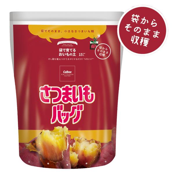 ポテトバッグは、カルビーかいつかスイートポテト株式会社と株式会社プロトリーフが共同開発したさつまいも専用の培養土です。主原料はココヤシガラとハスクチップです。これらを採用したことにより、軽くて楽に持ち運びができます。また、さつまいもの栽培が...