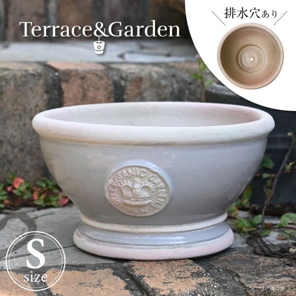 英国のTerrace &amp; Garden社オリジナルの、キューガーデン公認の手作りのフラワーポットです。キューガーデンとは、『世界で最も有名な植物園』と言われ、ユネスコ世界遺産にも登録されているイギリスの植物園です。ハンドメイドのテラ...