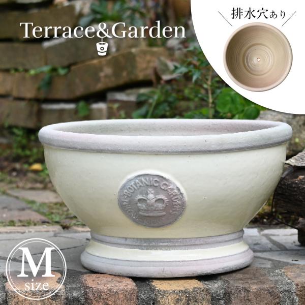 英国のTerrace &amp; Garden社オリジナルの、キューガーデン公認の手作りのフラワーポットです。キューガーデンとは、『世界で最も有名な植物園』と言われ、ユネスコ世界遺産にも登録されているイギリスの植物園です。ハンドメイドのテラ...