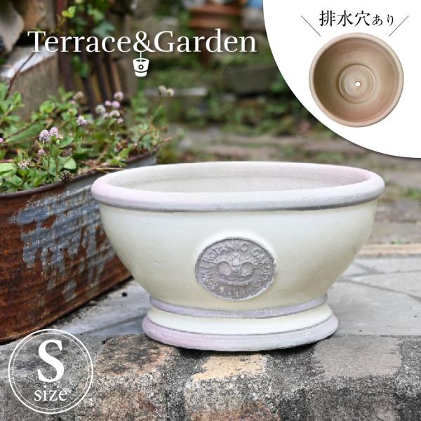 英国のTerrace &amp; Garden社オリジナルの、キューガーデン公認の手作りのフラワーポットです。キューガーデンとは、『世界で最も有名な植物園』と言われ、ユネスコ世界遺産にも登録されているイギリスの植物園です。ハンドメイドのテラ...