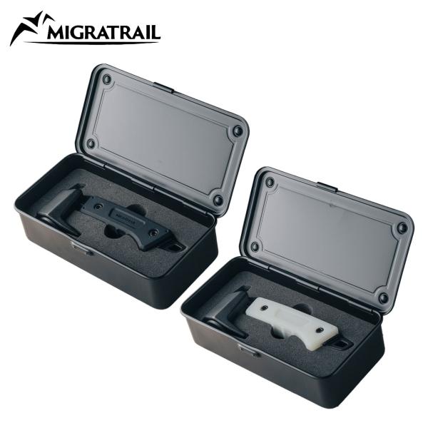 フィットハンマー専用ツールボックスTOYOスチールとコラボレーションした、MIGRATRAILオリジナルデザインの専用ツールボックス。フィットハンマーをスマートに収納できる専用フォーム付きで、フォームを外せばペグや小物を収納できるハードタイ...