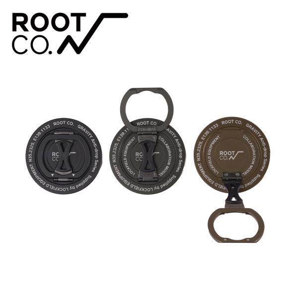 【LOCKFIELD EQUIPMENT×ROOT CO.コラボレーション限定デザイン】MagSafe対応マグネット式2in1スマホリングスタンド。仕様本体サイズ：約58x58x4mmパッケージサイズ：約85x110x10mm重量：約24g...