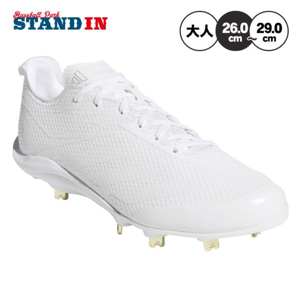 アディダスの高校野球対応金属スパイク「アディゼロエレクトリックジャパン」、2026年春夏モデル！軽く通気性に優れたアッパー。MESH+FILMのアッパー構造で、快適な履き心地です。ミッドソールは軽さを重視し、軽快な動きをサポート。足首周りを...