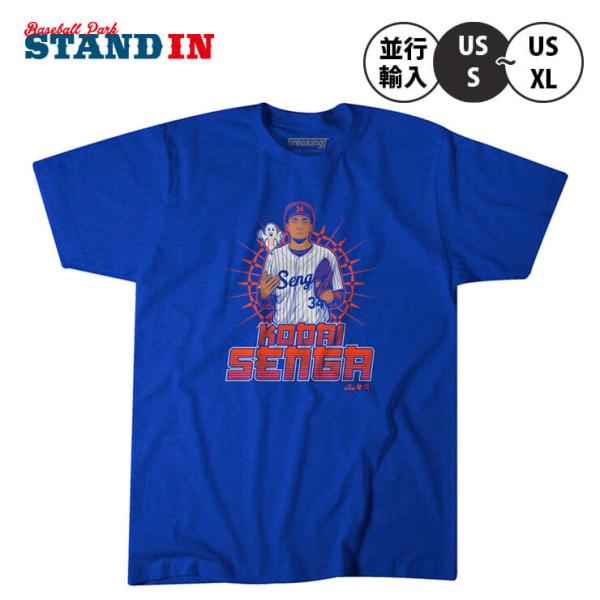 日本未発売、並行輸入品のTシャツです。スポーツファンTシャツブランド「BreakingT」のMLBPAシリーズ。ニューヨーク・メッツの千賀滉大選手デザイン。千賀選手の代名詞、「ゴーストフォーク」をテーマにしたデザインです。千賀ファンのみなさ...