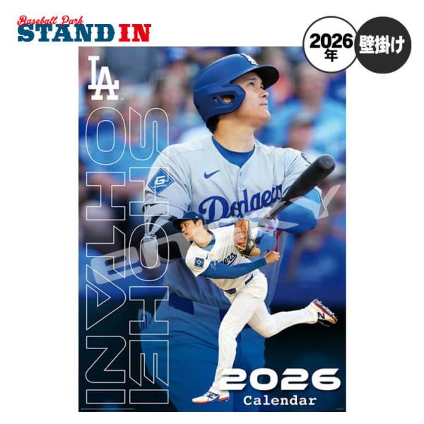 大谷翔平選手(ロサンゼルス・ドジャース)の2026年卓上カレンダー！2025年、大谷翔平選手は打者として.282 55本 OPS1.014と大活躍。投手復帰も果たし、47イニングで防御率2.87、62奪三振と、二刀流復活の1年となりました。...