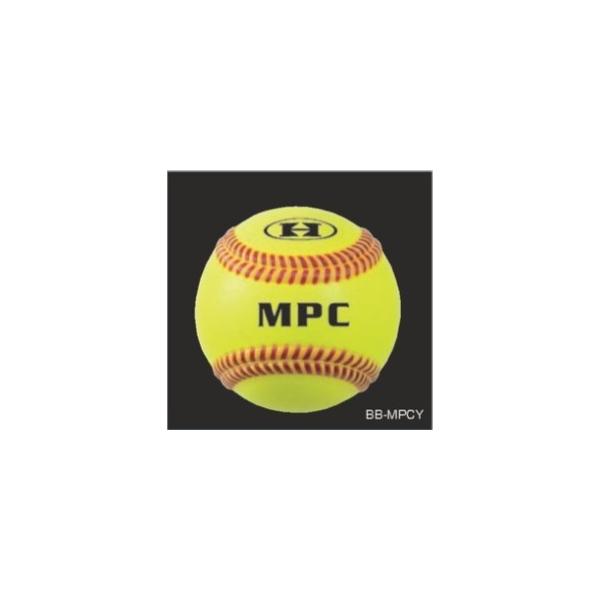 ◆【MPC】Molded Polyhido Cover 練習球◆イエロー登場！曇り・雨・薄暮　練習に最適◆丈夫で長持ち、糸縫いではないので雨天練習でもボール変化が少なく、　練習後はそのまま水洗いも出来ちゃいます！◆公認ボール規格に則り「外径...