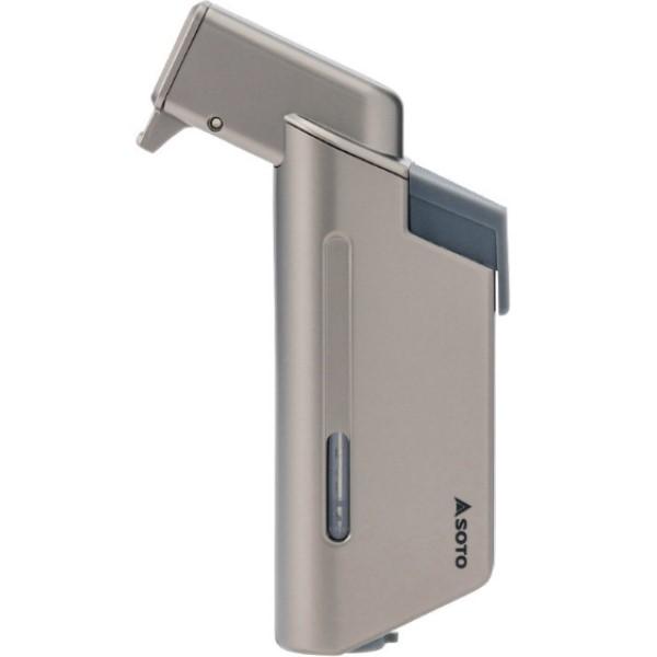 ≪SOTO≫ムダを削ぎ落としエッジの効いた造形に、落ち着きのあるマットブラウンカラーの装いを纏ったマイクロトーチ。仕上がりが美しいだけでなく、強度に優れた亜鉛ダイカスト成形のメタルボディは、小型でありながらも適度な重量感と心地よい使用感を味...