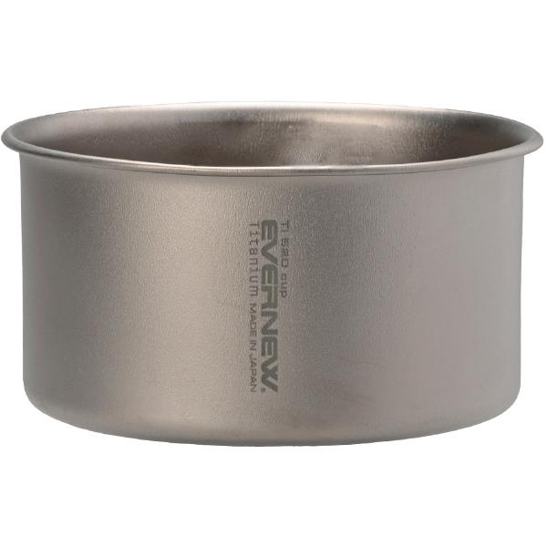≪EVERNEW / TI 520 cup≫Ti 520 cup NHは、ULハイカーや軽量装備を重視するアウトドア愛好家に向けた純チタン製ハンドルレスカップです。容量520mlで、重量はわずか42g。0.3mm厚のULチタンを採用し、軽量...