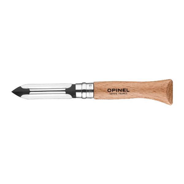 ≪OPINEL≫持ち運びに便利な折りたたみ式洗練されたデザインでありながら、高い機能性を兼ね備えたポケットピーラー。右利き左利きを問わず使える2つの刃で、手前に引いても、奥に押し出しても使える仕様。刃の尖った先端は果物の芯を取ったり、じゃが...